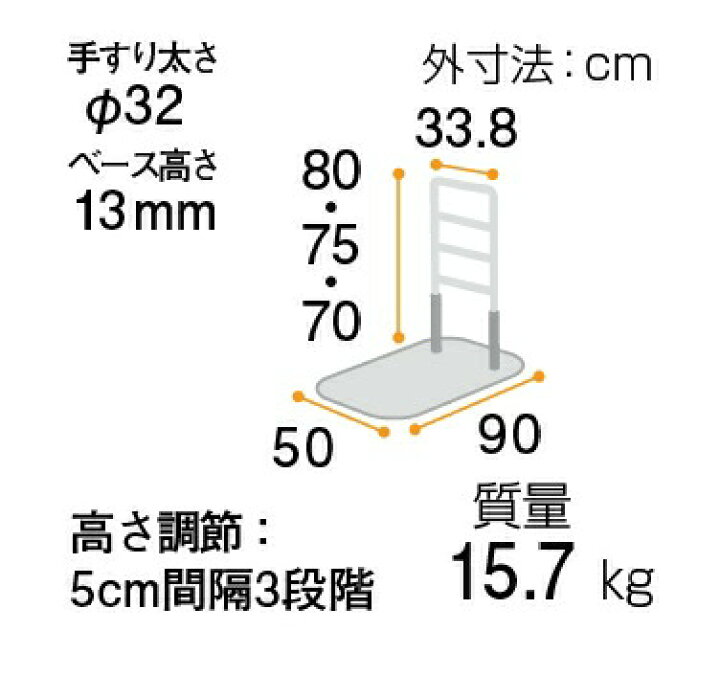 Happyfactoryヤザキ たちあっぷ ベーシックタイプ CKA-01-1 歩行補助、転倒防止 | seniorwings.jpn.org
