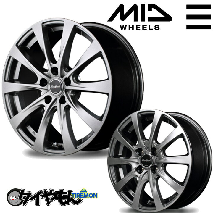 MID ユーロスピード G10 4本セット EuroSpeed 4枚 アルミホイール 1台分 ホイール クラウン180系 車用品 | kochi-ot.main.jp