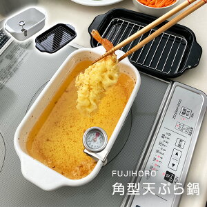 価格.com - 富士ホーロー 角型天ぷら鍋 IH対応 TP-20K・W [ホワイト] (鍋) 価格比較