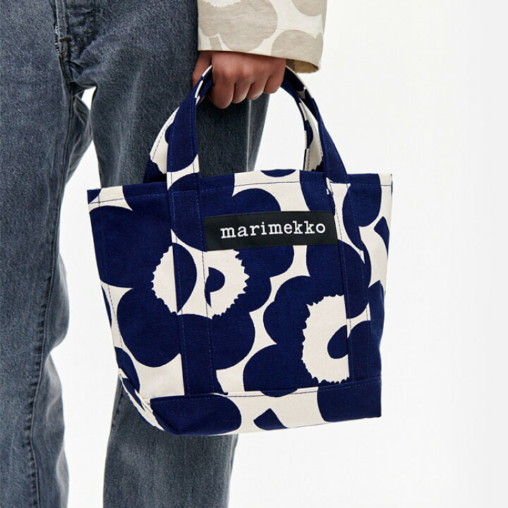 マリメッコ marimekko トートバッグ SEIDI PIENI UNIKKO ブルー レディース 091180-853 売却