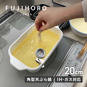 価格.com - 富士ホーロー 角型天ぷら鍋 IH対応 TP-20K・W [ホワイト] (鍋) 価格比較
