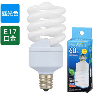 価格.com - オーム電機 エコデンキュウ スパイラル形 60形 E17 昼光色 EFD15ED/12-E17SPB (電球・蛍光灯) 価格比較