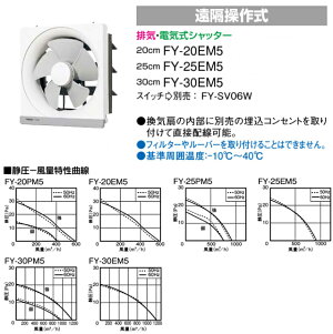 【楽天市場】パナソニック 遠隔操作 換気扇 FY-30EM5 スイッチFY-SV06Wセット [金属製 35cm キッチン 台所用換気扇]：S．S．N