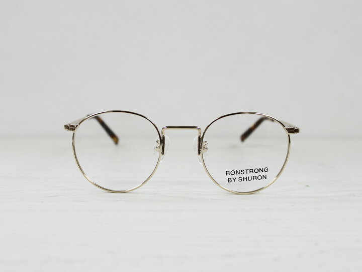 シュロン SHURON Made in U.S.A. RONSTRONG 48mm ブラック ボストン型メガネ 眼鏡フレーム 丸メガネ ...
