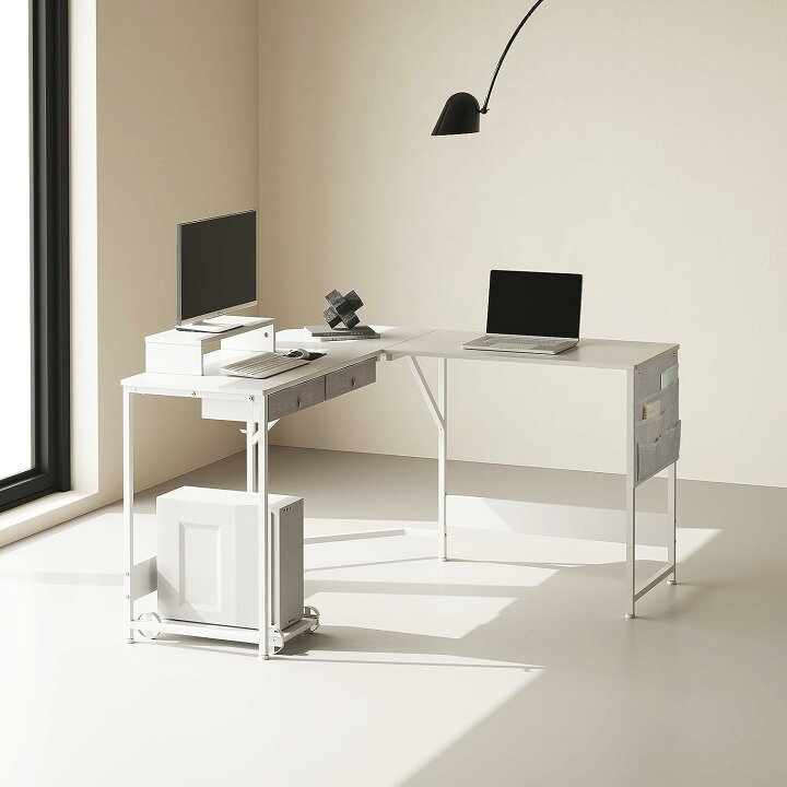 YeTom ゲーミングデスク パソコンデスク 机 l字デスク 125cm x 125cm ゲーミングテーブル pcデスク収納袋付き学習机 c（楽天市場】YeTom ゲーミングデスク パソコン ...