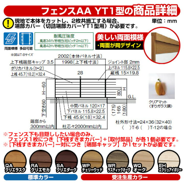 アルミフェンス 囲い フェンスAA YR1型 H1200タイプ T-12サイズ フェンス本体のみ LIXIL リクシル 自在柱 ラティスフェンス ルーバーフェンス 目隠しフェンス 屋外 アルミ ...