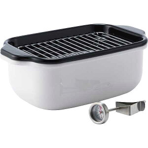 価格.com - 富士ホーロー 角型天ぷら鍋 IH対応 TP-20K・W [ホワイト] (鍋) 価格比較