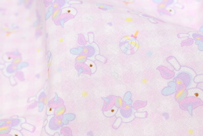 【楽天市場】「 パステルスイートユニコーン ～design by piroko_hm 」 生地 アニマル かわいい：かわいい生地 スイート・ハート