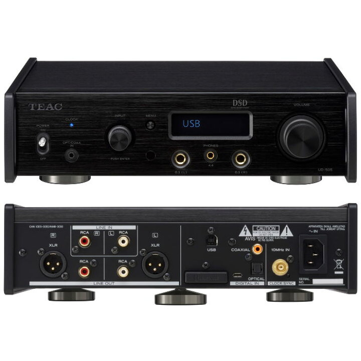 バリューセレクションTEAC ヘッドホンアンプ ブラック UD-505-B 2021年新作入荷