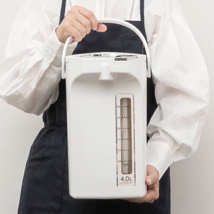 ピーコック 電気ポット 4リットル WMJ-40 W ホワイト 湯沸かしポット 700W 正規品販売!