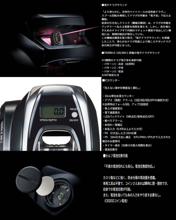 楽天市場】ダイワ 25 ティエラ IC 150HL-C (左ハンドル) / ベイト