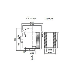 【楽天市場】富士電機 エアフィルター VFY形 （VFY039A） 富士電機 レジャー用品 便利グッズ（レジャー用品）：DIY FACTORY ...