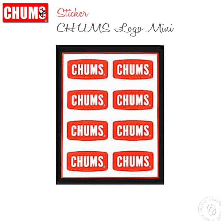 チャムス Chums ステッカーチャムスロゴミニ ch62-0089 Sticker CHUMS Logo Mini ワッペン シール ...