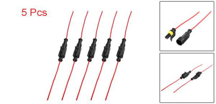 uxcell 防水コネクタ 防水ケーブル コネクタプラグ 3ピン3ポジション 自動車用 2セット 再再販！