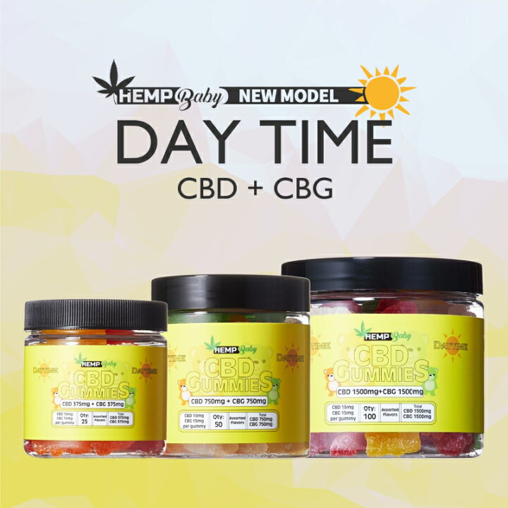 VapeMania CBD Dispensary CBG15mg ヘンプベイビー ぐみ CBD1500mg Baby 100粒 DAY ...