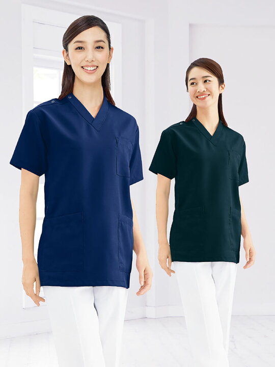 スクラブ 白衣 WH11485 男女兼用スクラブ SS-4L ユニセックス メンズ レディース 自重堂 ホワイセル Jichodo Whisel [ギフト/プレゼント/ご褒美]